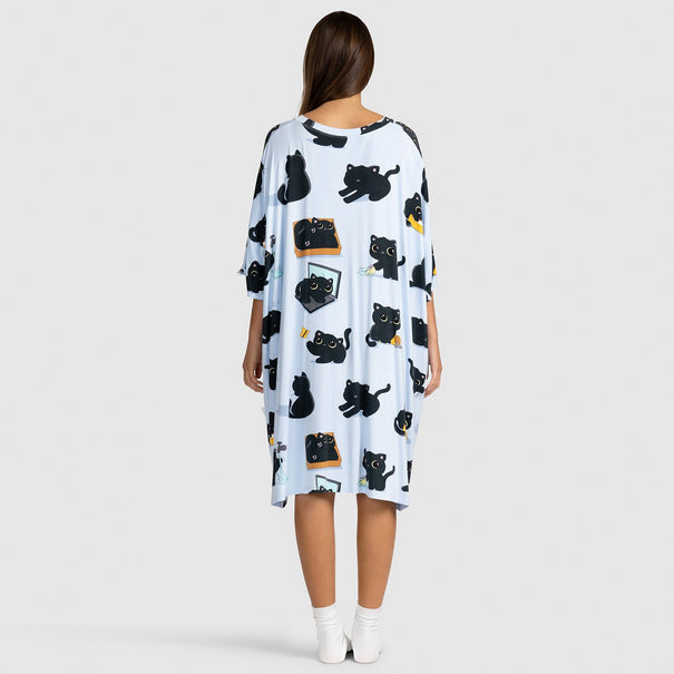Black Cat Oodie Sleep Tee – The Oodie USA